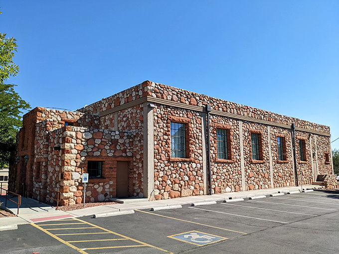 The historic stone Community Club House looks like it could withstand anything from zombies to in-laws – they truly built things to last back then.