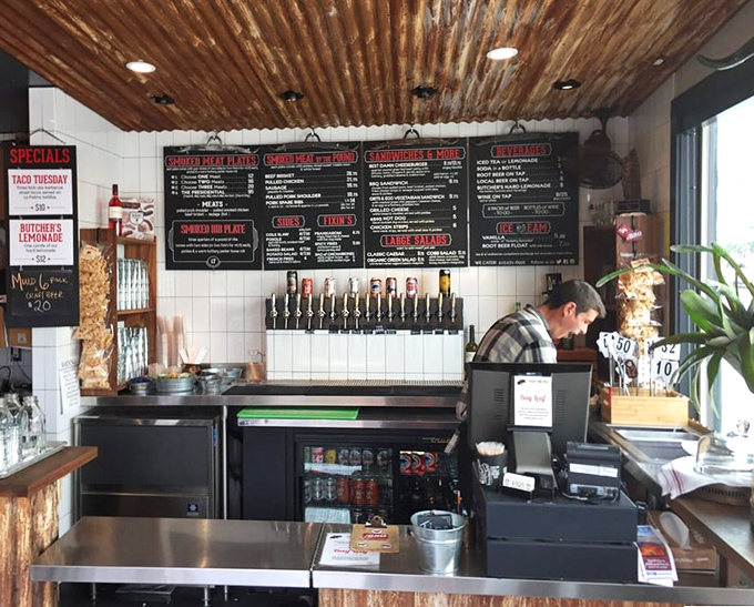 Craft beers on tap—because what pairs better with smoked meat than a cold one? Water? Don't be ridiculous.