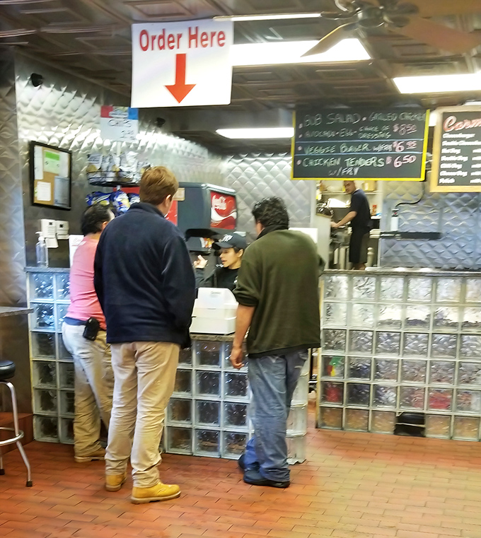 The ordering counter where dreams come true and dietary resolutions go to die peacefully.