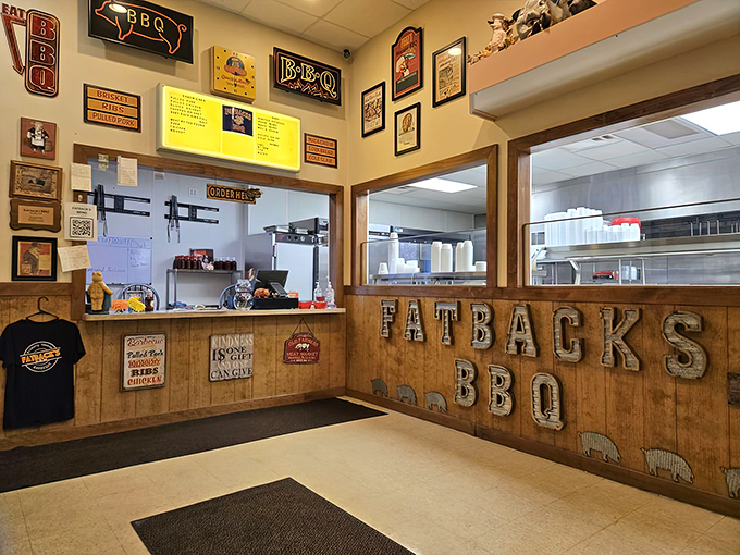 Where barbecue dreams come true. That wooden counter has witnessed countless expressions of joy from first-timers experiencing proper smoke.