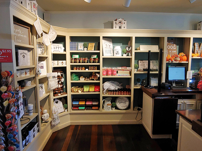 The charming retail space offers everything from local preserves to clever kitchen towels&mdash;Southern hospitality packaged to take with you.