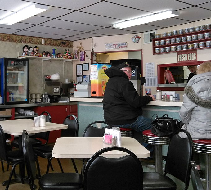 Counter seating&mdash;where solo diners become part of the collective experience. The best spot to watch short-order choreography in action.