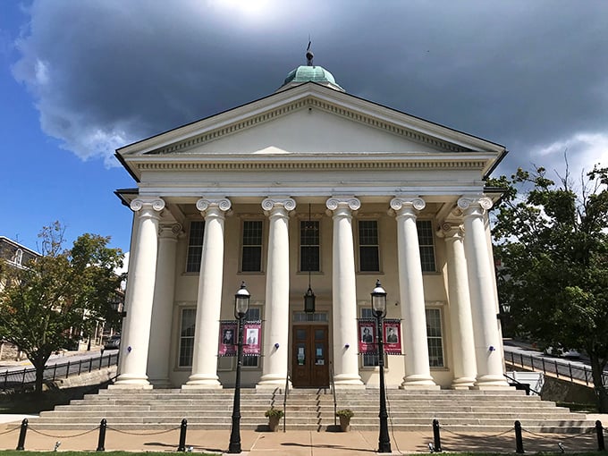 Columns this impressive usually charge admission&mdash;Bellefonte's courthouse brings classical grandeur to small-town Pennsylvania with unapologetic elegance.