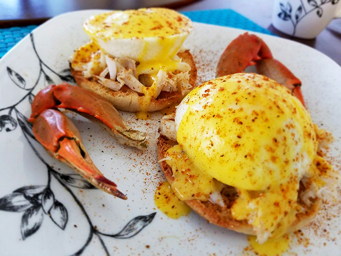 This crab Benedict with perfectly poached eggs and golden hollandaise is a coastal breakfast dream you will never forget.