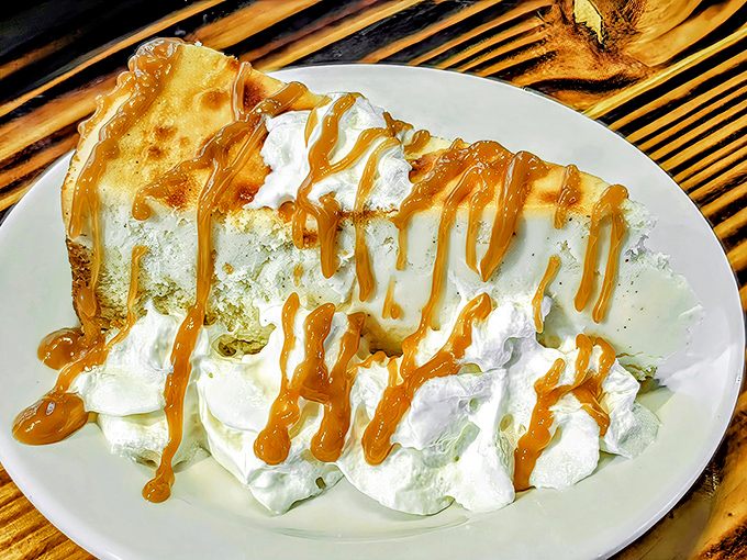 Not just dessert, but the grand finale your taste buds deserve. Whipped cream, caramel drizzle, and a crust that shatters just right – sweet dreams are made of this.