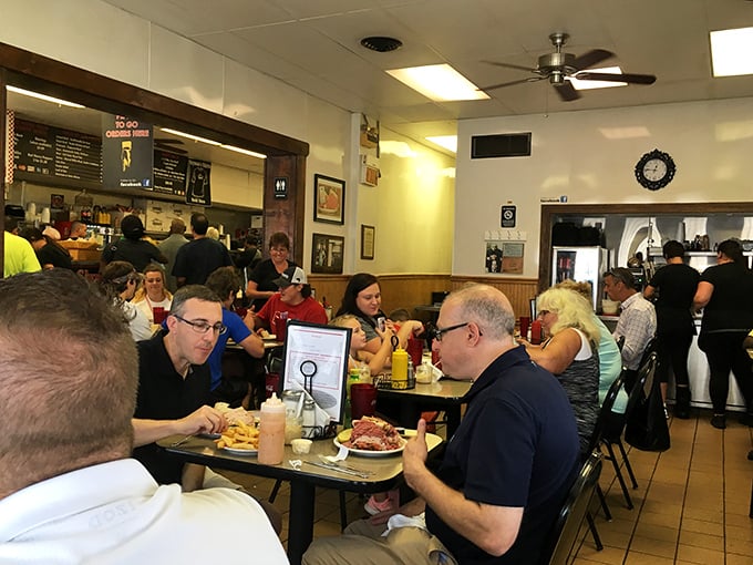 A packed house at lunchtime isn't a coincidence—it's a daily Cleveland ritual. Every table tells a story of sandwich satisfaction.