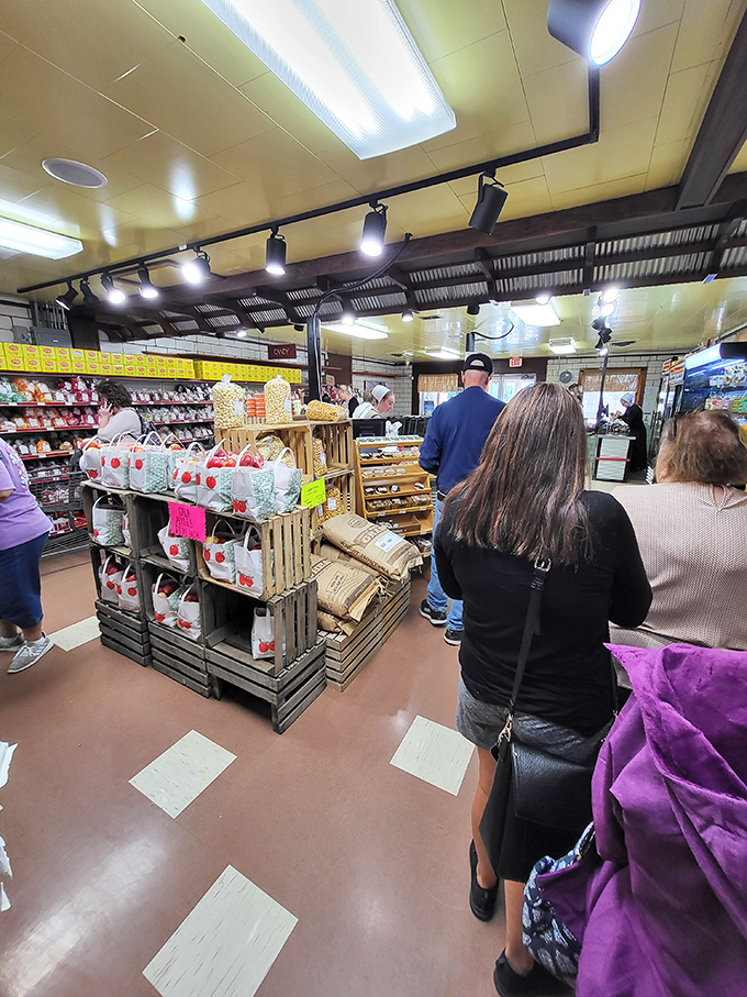 The universal language of anticipation&mdash;customers patiently waiting for their turn at food that's worth the line.