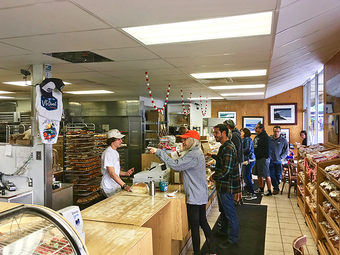 The morning congregation at the Church of Carbohydrates. Faithful followers of the gospel of glazed goodness.