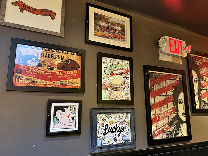 Every wall tells a story through carefully curated artwork that rewards closer inspection and genuine appreciation.