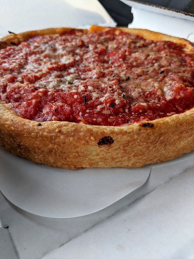 Chicago's answer to the pizza debate: crust with purpose, sauce with personality, and cheese with commitment.