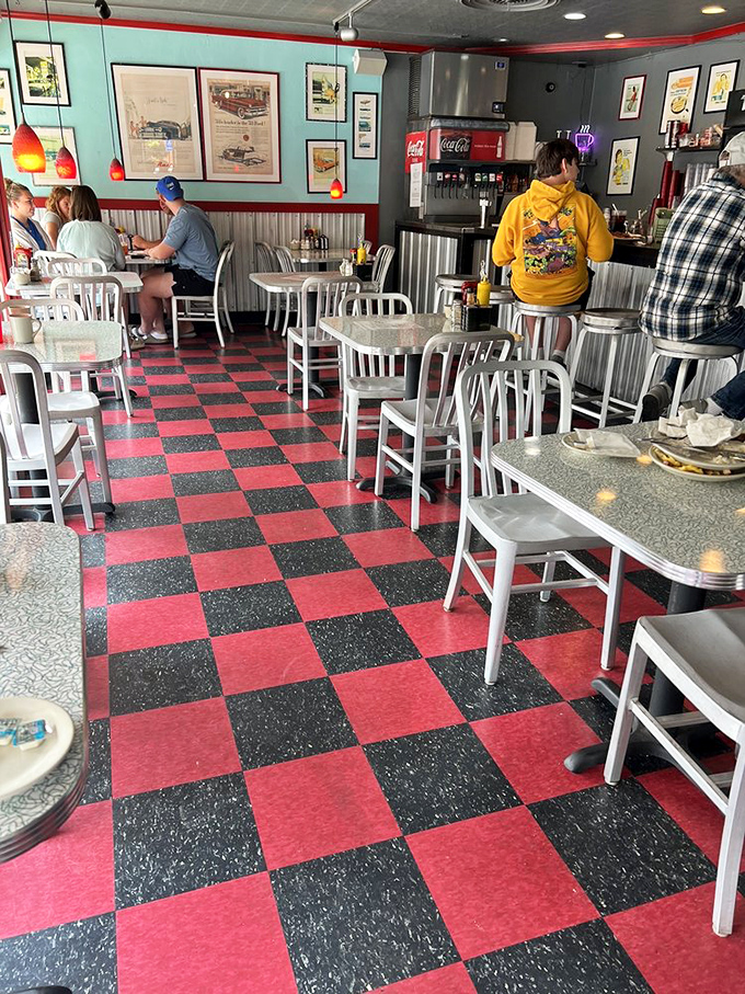 The diner in action&mdash;where strangers become neighbors over coffee and conversations that bounce between tables like friendly ping-pong balls.