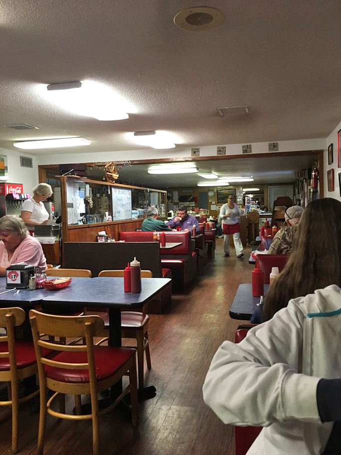 The dining room hums with the satisfied murmurs of regulars and first-timers alike, all united by the universal language of really good seafood.