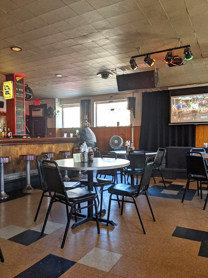 Simple tables, no-nonsense chairs, and a room full of possibilities—this is where food adventures begin and dietary resolutions end.