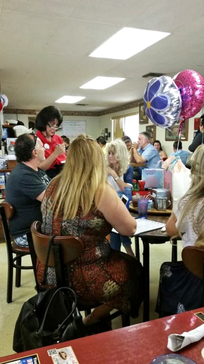 The dining room buzzes with conversation and celebration &ndash; proof that Flo's isn't just a place to eat, it's where community happens.