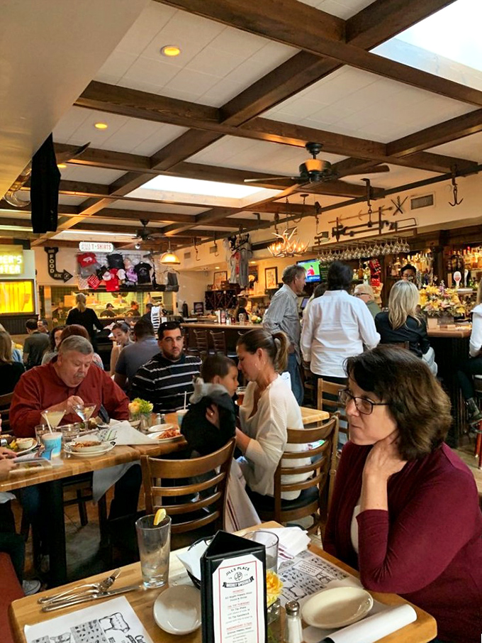 A dining room filled with people who've discovered what you just did&mdash;sometimes the best meals happen without Instagram fanfare. 