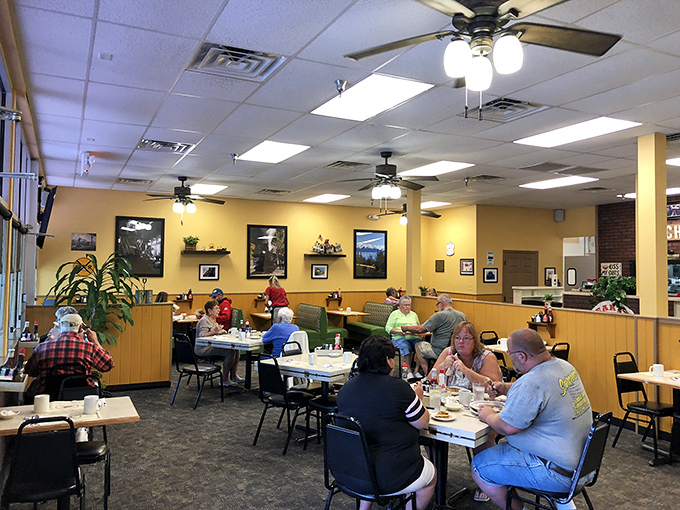 Happy diners proving that breakfast truly is the most important meal for making friends.