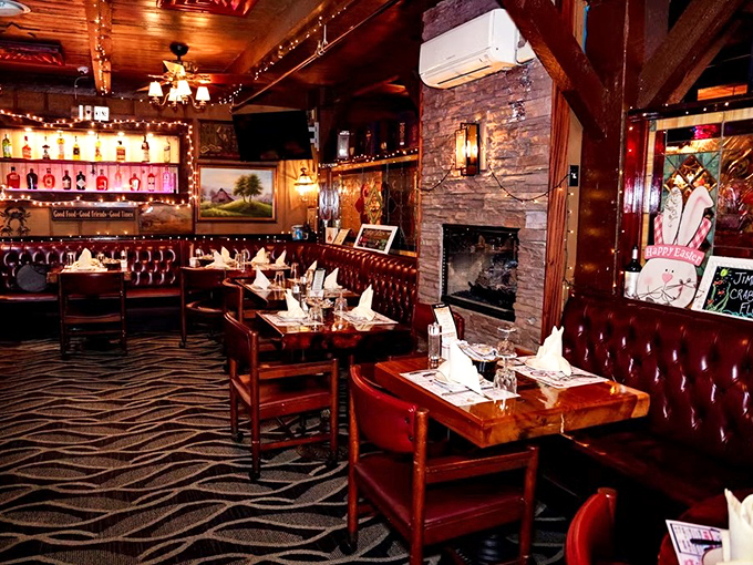 These dining booths aren't just seating &ndash; they're private meat sanctuaries where important life decisions (like "dessert or another cocktail?") are made.