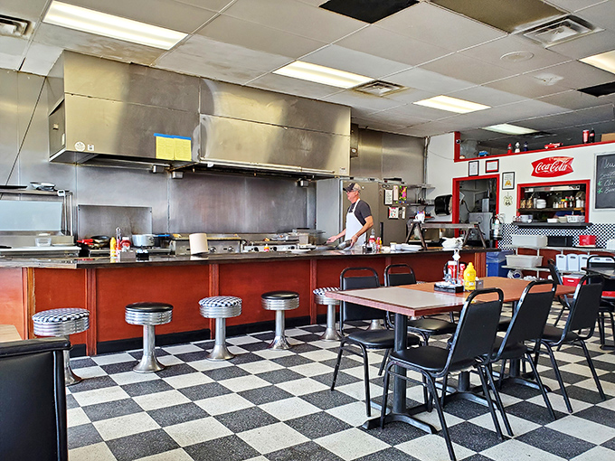 The heart of any great diner is its counter. Those classic chrome stools have supported generations of hungry Ohioans waiting for their breakfast fix.