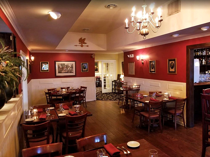 The dining room balances elegance and comfort like a perfectly aged wine&mdash;refined enough for celebration, comfortable enough to linger. 