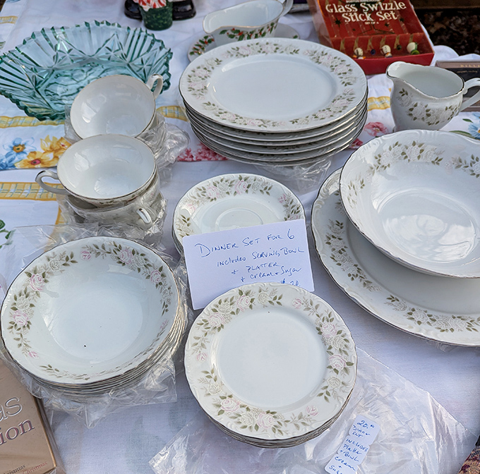 Grandmother's china gets a second chance at Sunday dinner. These delicate patterns have survived decades of celebrations and are ready for more.