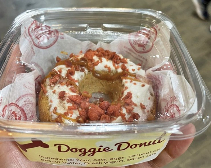 Even four-legged friends deserve Beiler's treats! This doggie donut ensures your pup won't give you the sad eyes while you enjoy yours.