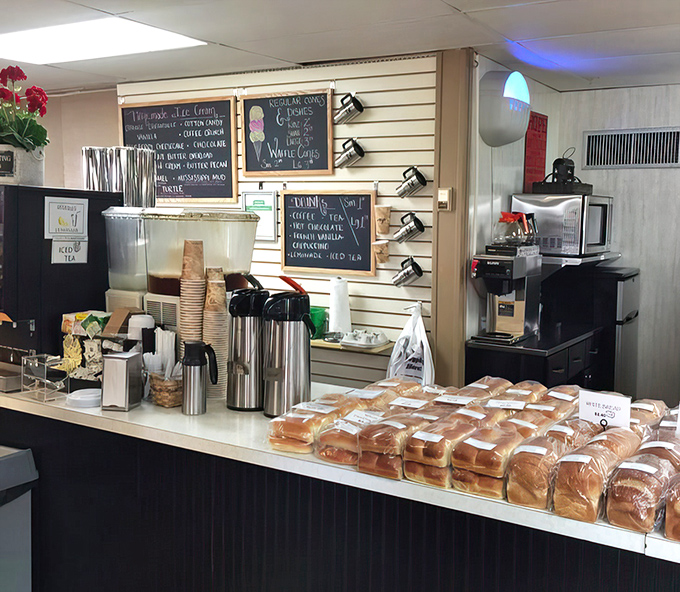 The drink station offers perfect companions to wash down all that buttery, flaky goodness.