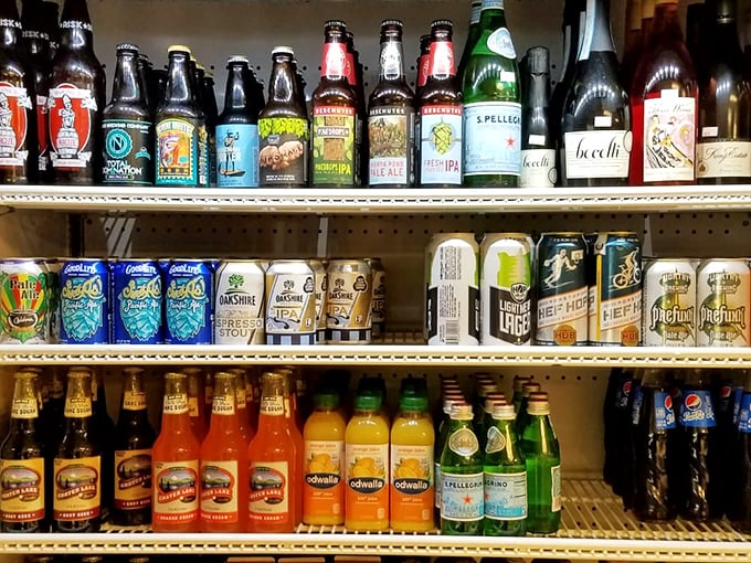 The drink selection proves that Creswell Bakery understands that great food deserves worthy liquid companions. That's hospitality in refrigerated form.