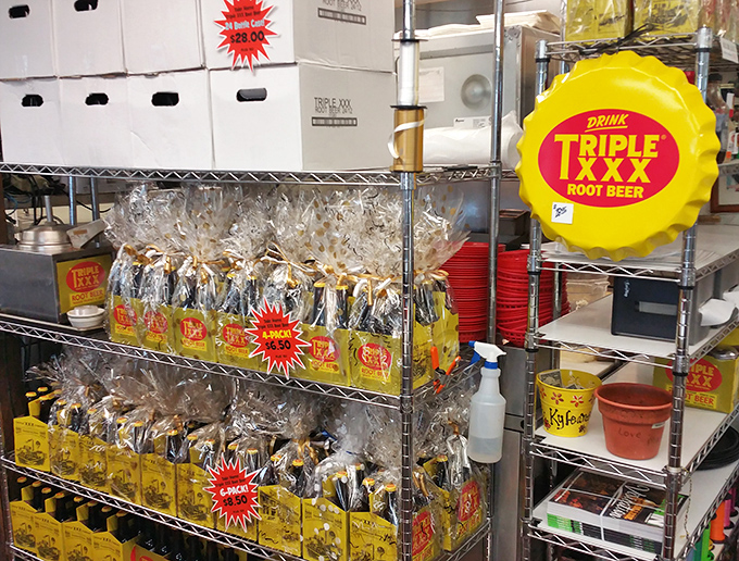 Where orders are taken and burger dreams come true. The well-worn counter speaks of decades of elbows and anticipation.