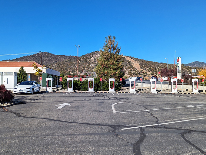 Tesla charging stations against mountain backdrops &ndash; proof that Yreka embraces the future while keeping its feet firmly in its past.