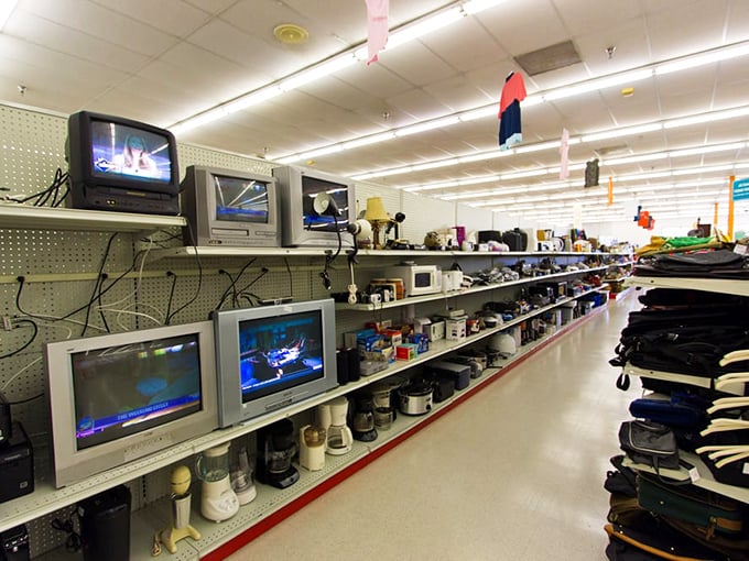 The electronics graveyard &ndash; where vintage TVs and coffee makers wait for tech-savvy shoppers to resurrect them.