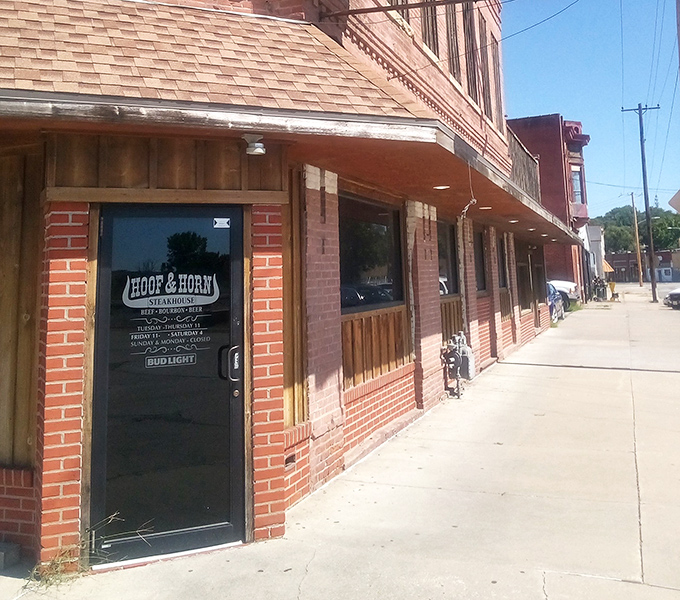 The entrance welcomes you into a world where exceptional steaks and hospitality reign supreme.