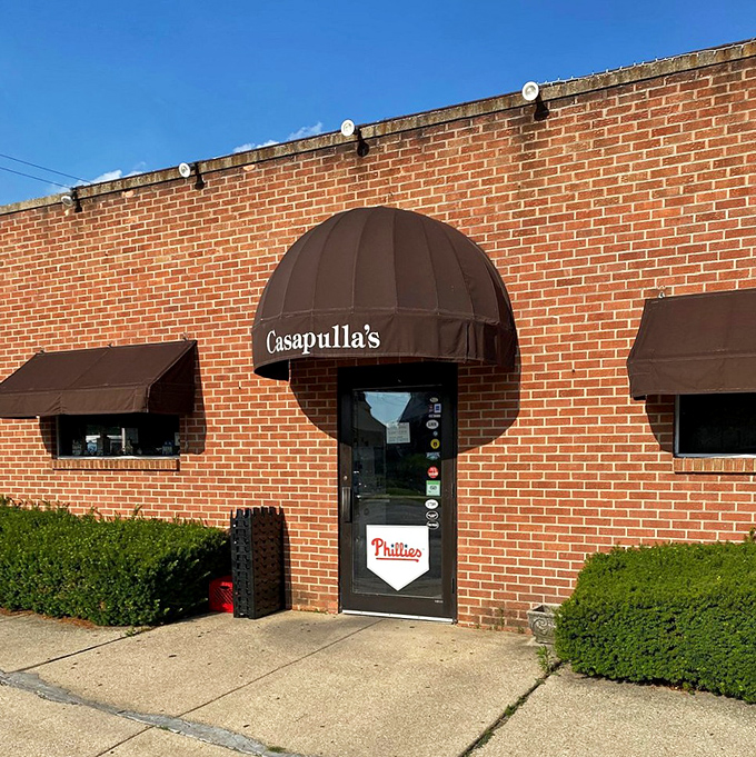 That welcoming entrance beckons hungry souls like a beacon of hope in a fast-food world.