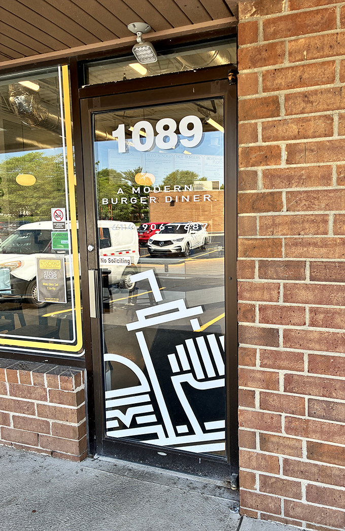 "A Modern Burger Diner" promises on the door&mdash;perhaps the greatest understatement since "The Beatles are quite good."