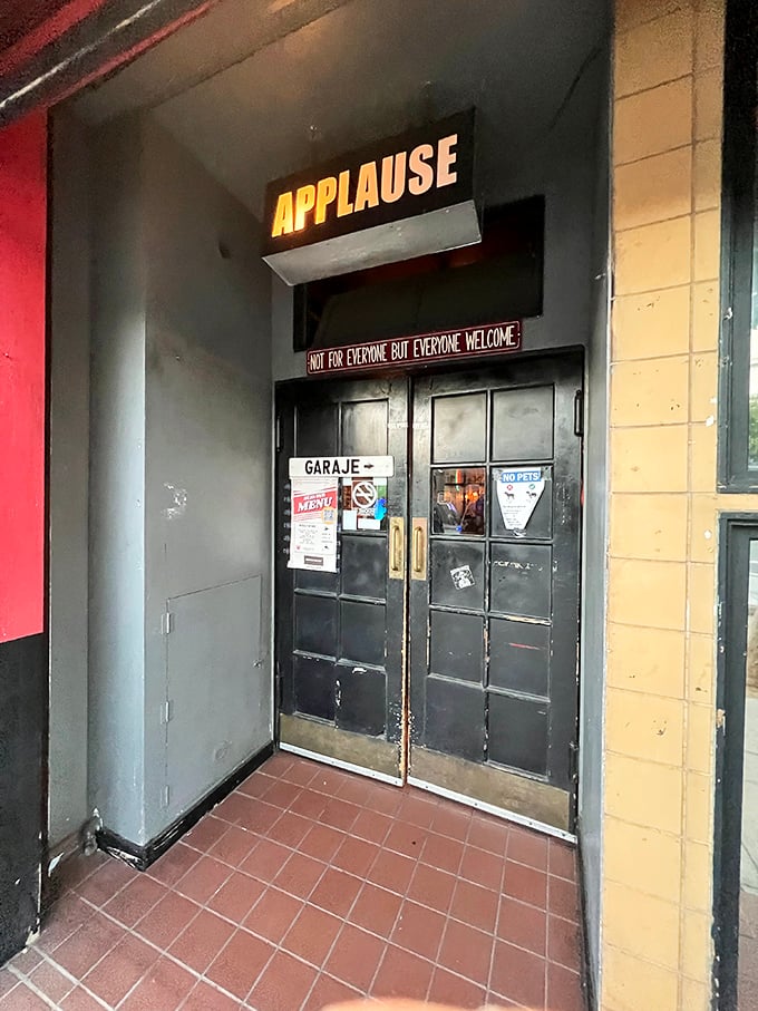 The entrance to your new favorite spot &ndash; humble on the outside, extraordinary on the inside.