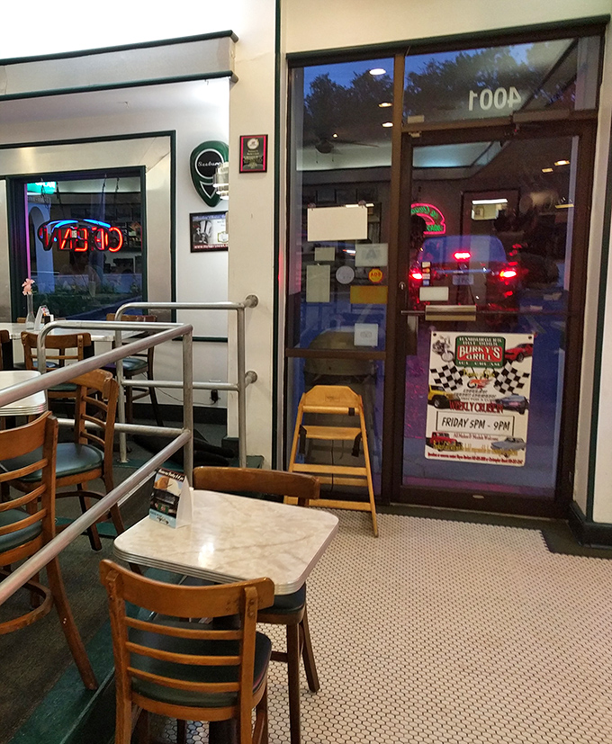 The entrance promises what every hungry traveler seeks: a place where you'll leave happier (and perhaps slightly larger) than when you arrived.