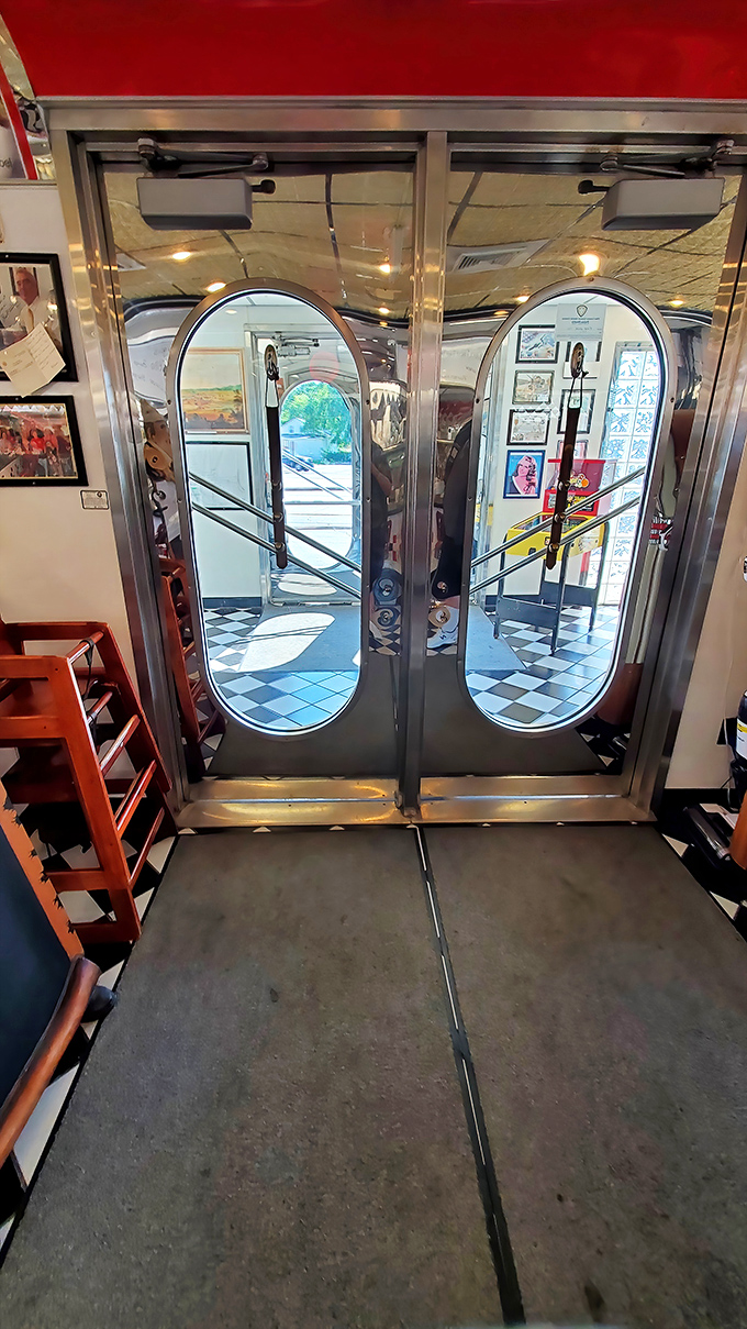 Those mirrored doors aren't just an entrance; they're a portal to a world where diet plans go to die gloriously.