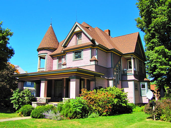 This perfectly preserved Victorian home flaunts its architectural flourishes like a grand dame showing off her finest jewelry.