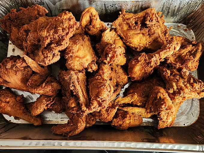 Fried chicken that makes you question every other version you've ever had&mdash;golden, crackling, and seasoned all the way through to the bone.