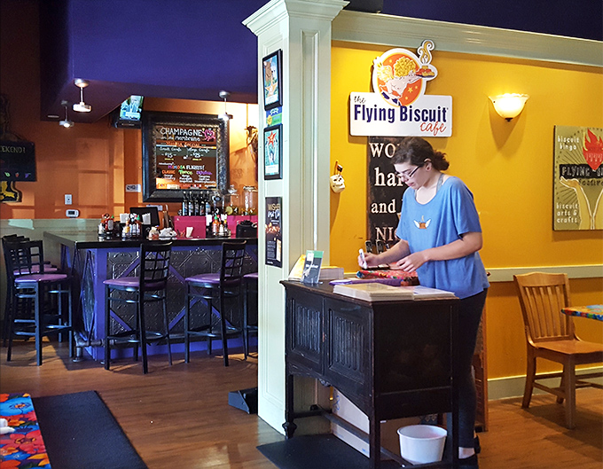 The host stand&mdash;that magical gateway between hunger and satisfaction, staffed by the keepers of the breakfast kingdom's treasures.