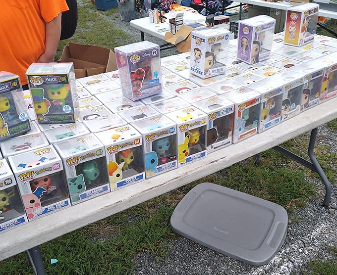 Funko Pops proving that today's impulse buys are tomorrow's "vintage collectibles" at flea markets.