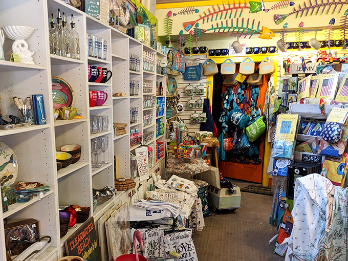 The gift shop offers take-home treasures for when you need to remember why elastic waistbands were invented.