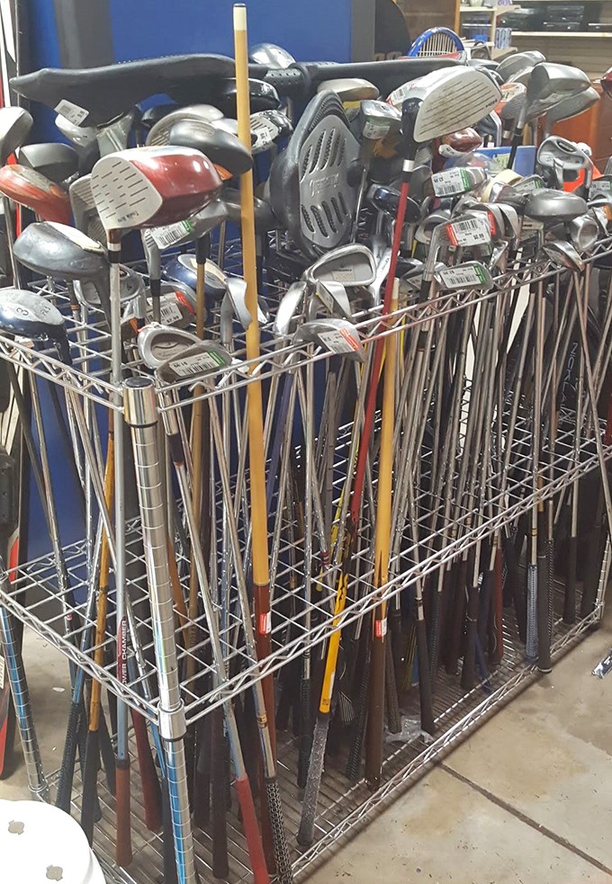 The golf club collection: where weekend warriors and retired pros alike find the perfect excuse for Sunday morning disappearances.