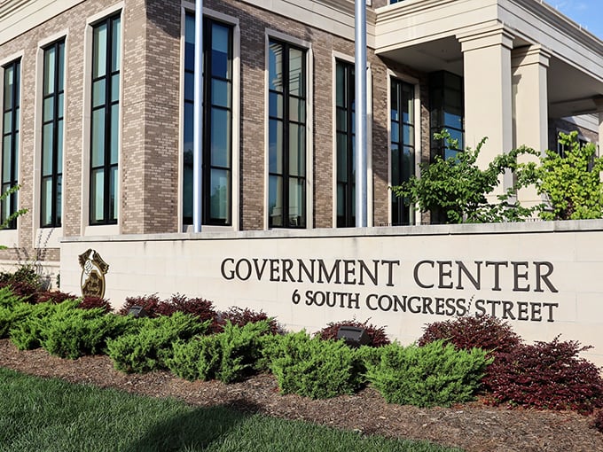 York's Government Center balances modern functionality with architectural dignity. Even bureaucracy looks better behind handsome brick and landscaping.