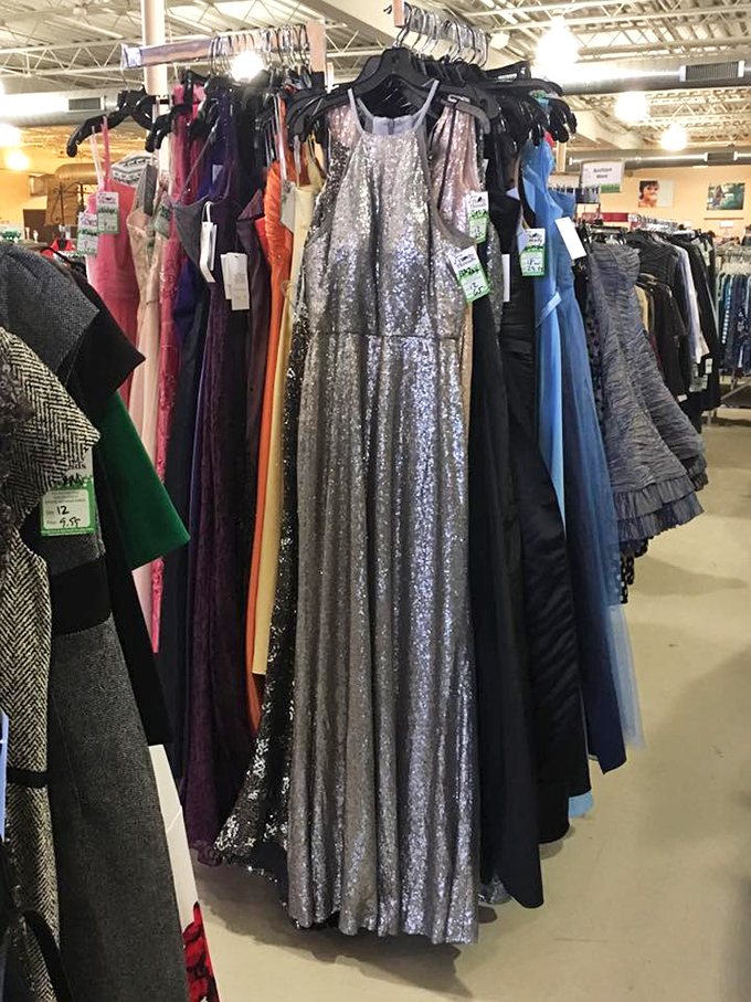 Formal wear that makes you wonder about all the special occasions it's witnessed.