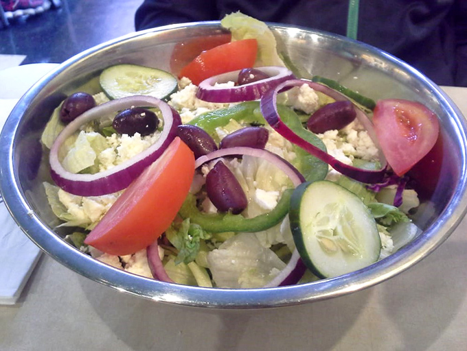 A Greek salad so fresh and generous, Zeus himself would abandon Mount Olympus for a fork.