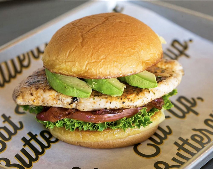 The Grilled Bacavo Sandwich proves healthy choices needn't be punishment&mdash;avocado and grilled chicken creating a guilt-free love affair on a bun.