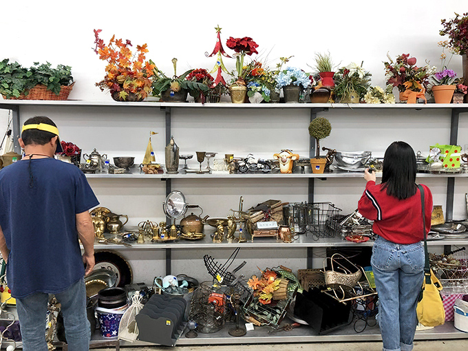 Brass teapots, artificial flowers, and mysterious gadgets&mdash;the home d&eacute;cor section is like your eccentric aunt's attic, but better organized.