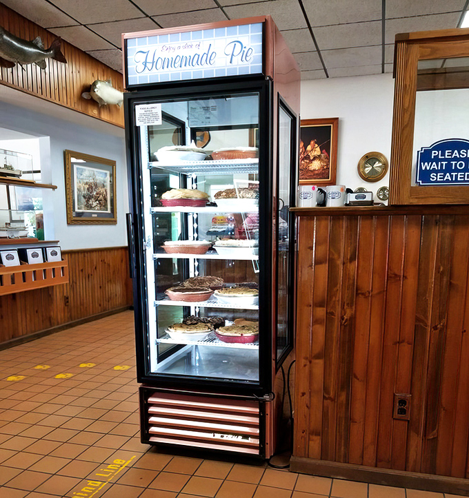 The pie case&mdash;Michigan's version of the Louvre, where each shelf displays edible masterpieces more satisfying than any painting could ever be.
