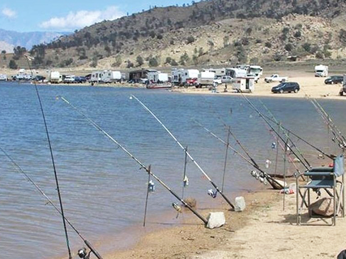 Fishing poles standing at attention like eager sentinels&mdash;patiently waiting for the next retirement hobby to evolve into passion. 