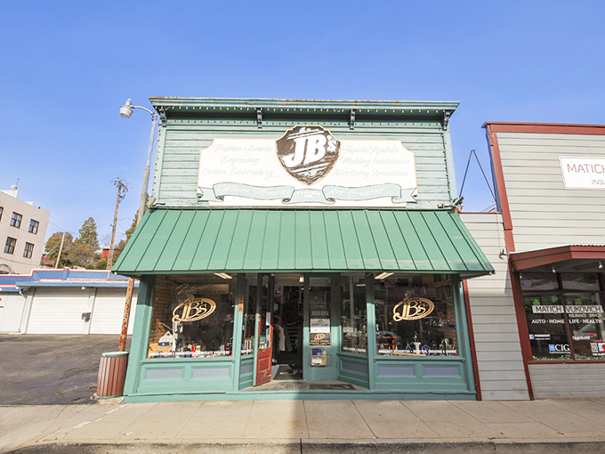 JB's Awards & Custom Apparel brings small-town service to a charming storefront. Where else can shop owners remember your name instead of just your credit limit?